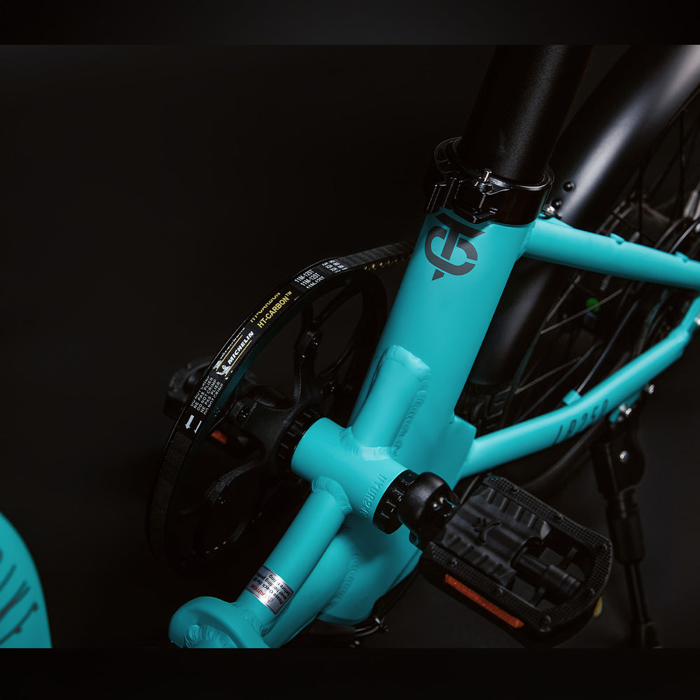 LR250 – Low-Rider Folding Electric Bike - Turquoise