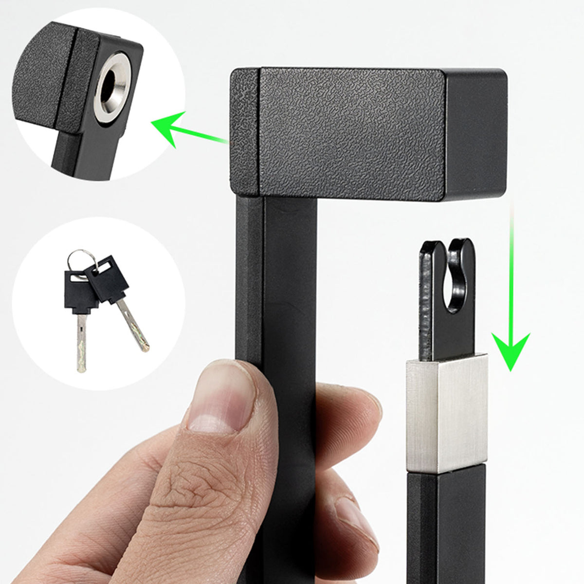 ROCKBROS Folding Bicycle Lock - Secure, Durable, and Easy to Store
